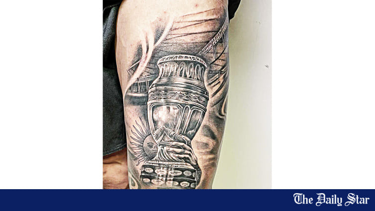 Di Maria has WC trophy tattooed on his leg | The Daily Star
