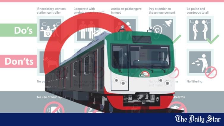 Metro rail do's and don'ts | The Daily Star