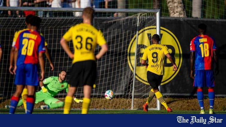 Haller scores eight-minute hat-trick in Dortmund return | The Daily Star