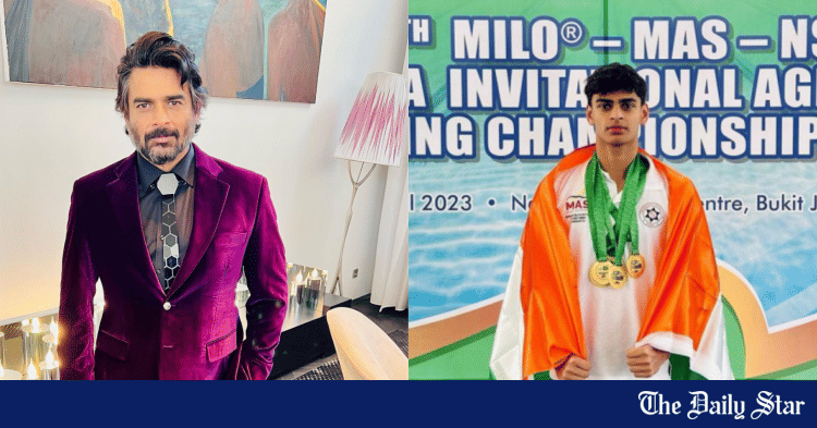 R Madhavan overjoyed as son wins 5 gold medals | The Daily Star