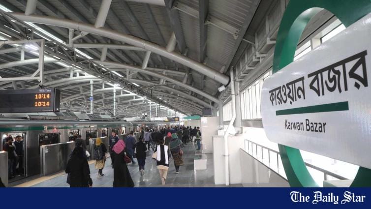 Dhaka Metro rail's Karwan Bazar & Shahbagh stations | Metro rail now ...