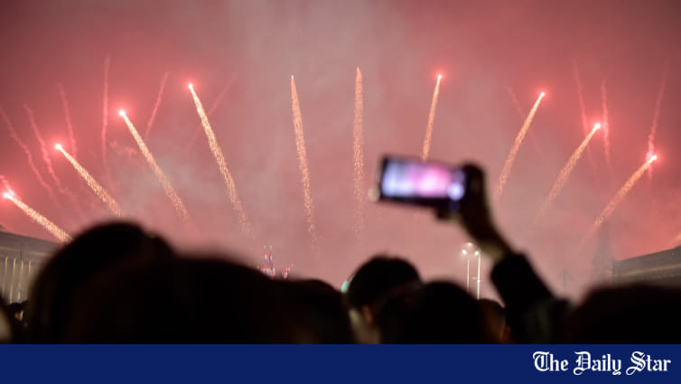 Fireworks, weapons light skies as world enters 2024 | The Daily Star