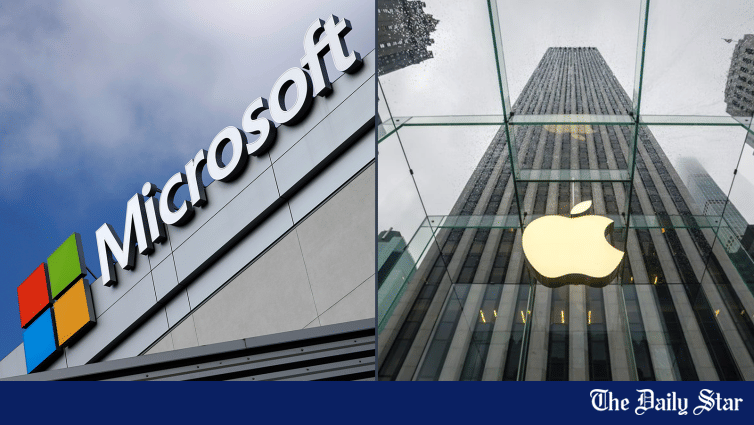 Microsoft's stock market value | Microsoft edges out Apple as world's ...