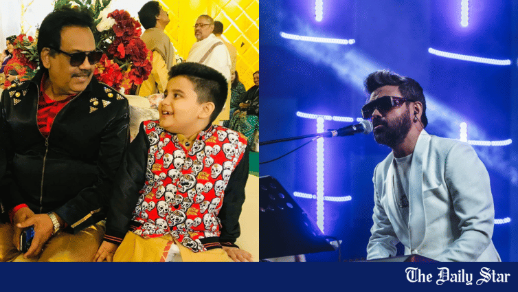 Ferdous Wahid, Habib Wahid, and Aleem Wahid share the stage for the ...
