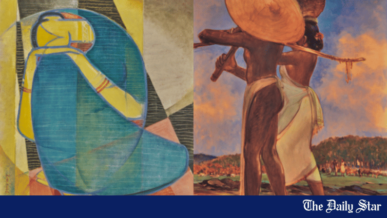 Santal Couples | Zainul Abedin's painting sold for record $381,000 ...