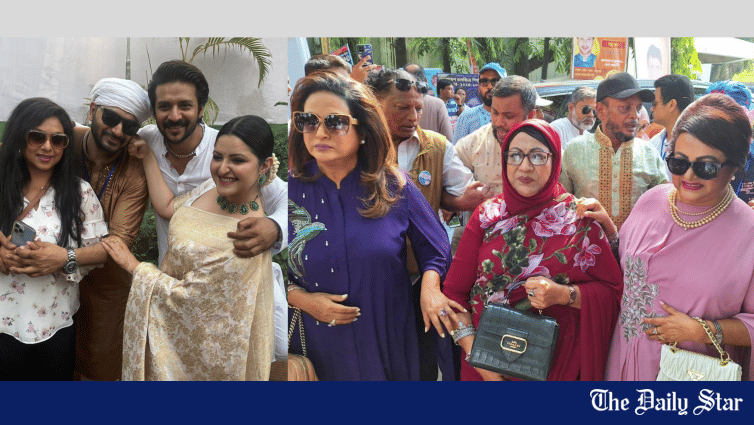 Artistes who cast their votes in BFAA election today | The Daily Star