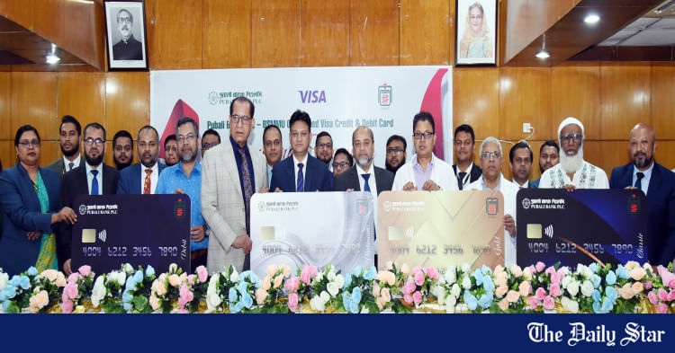 Pubali Bank launches co-branded Visa debit and credit cards with BSMMU ...