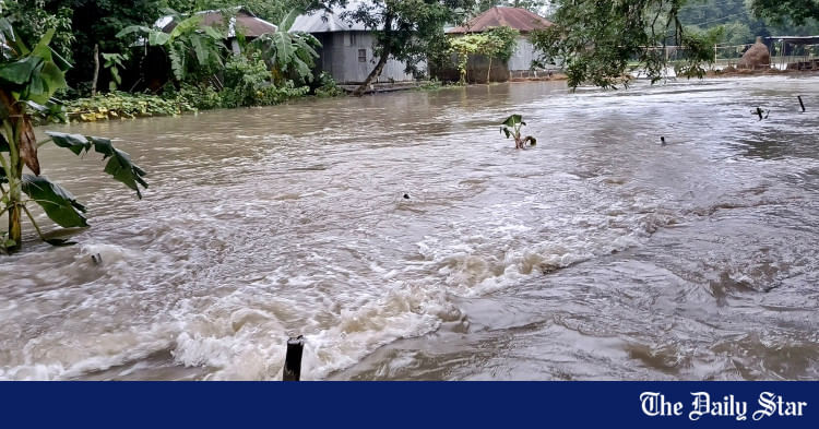 Flood worsens in Khagrachhari as heavy rainfall continues | The Daily Star