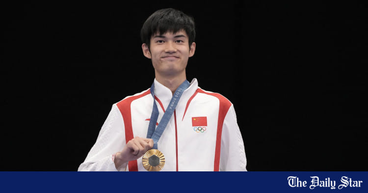 China's Sheng wins his second gold at Paris Games | The Daily Star