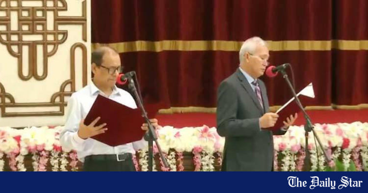 Bidhan Ranjan Roy, Supradeep Chakma sworn in | The Daily Star
