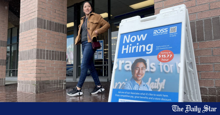 US job openings hit 3-1/2-year low as labor market eases | The Daily Star