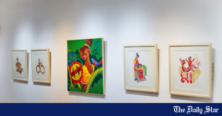 ‘Matir Manush’: Rasel Rana brings Bengal’s iconic tepa dolls to canvas ...