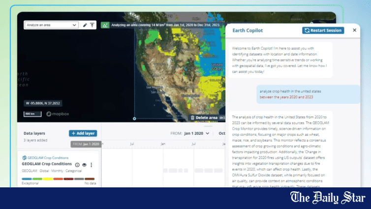 NASA and Microsoft to launch AI-based Earth Copilot | The Daily Star