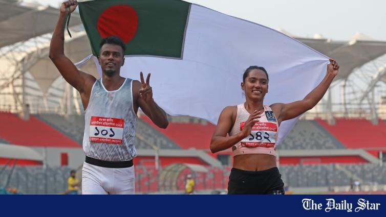 [Ismail’s comeback, Shirin’s supremacy define 100m finals] | [Daily Star]
