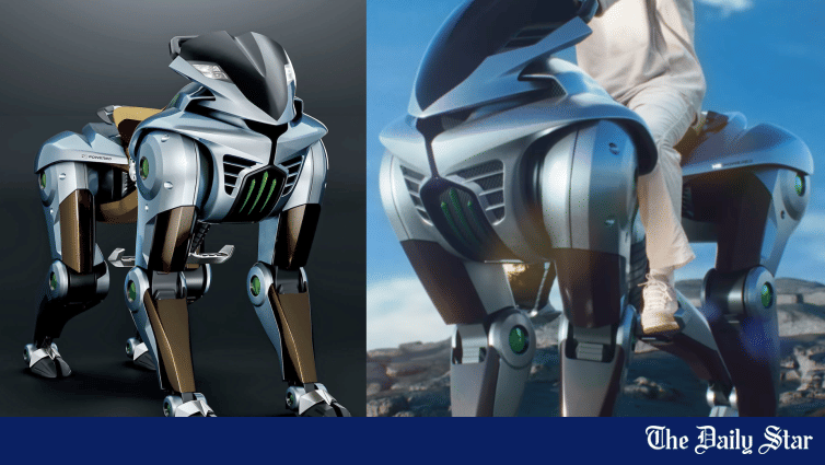 Kawasaki unveils concept for a four-legged robot that you can ride ...