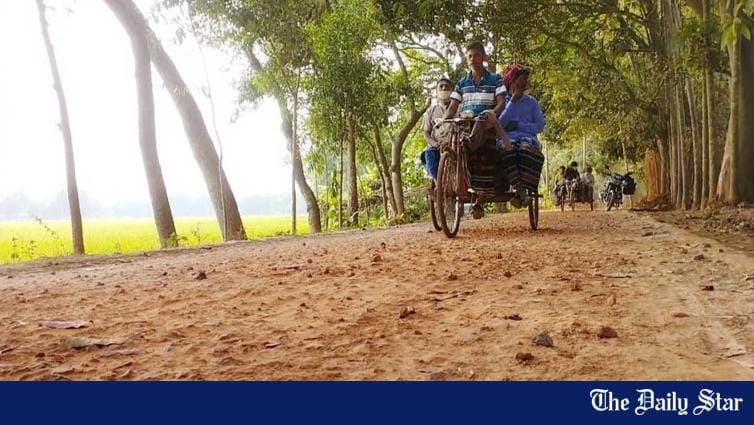 Ghatail upazila in Tangail: People suffer due to stalled road work ...