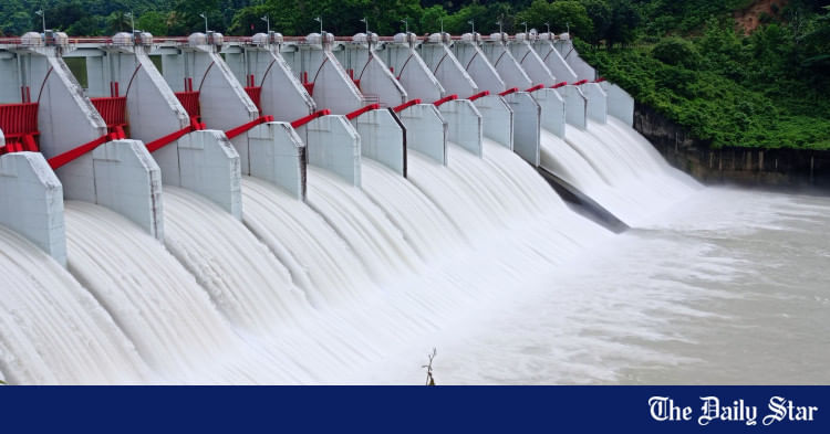 16 spillway gates of Kaptai dam opened to ease water pressure | The ...