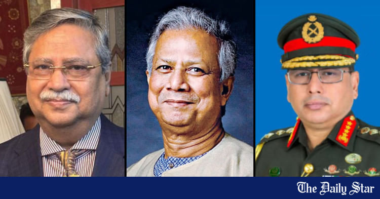 General Waker Meeting With Shahabuddin And Yunus | Army chief assures ...