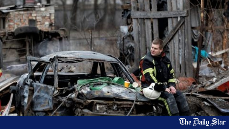 Sirens wail in Kyiv as drone attack underway | The Daily Star