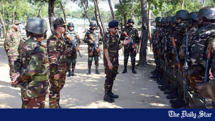 Army chief inspects activities of army personnel deployed for polls ...