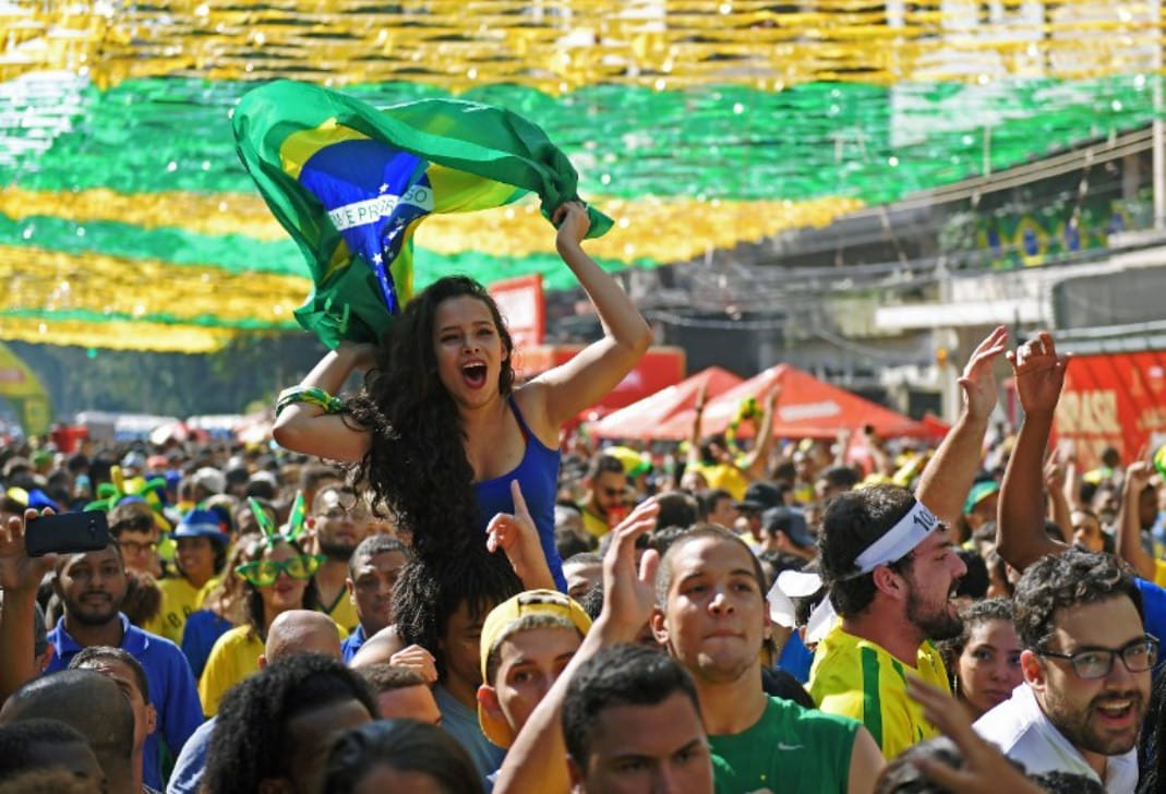 Brazil fans in celebration | The Daily Star